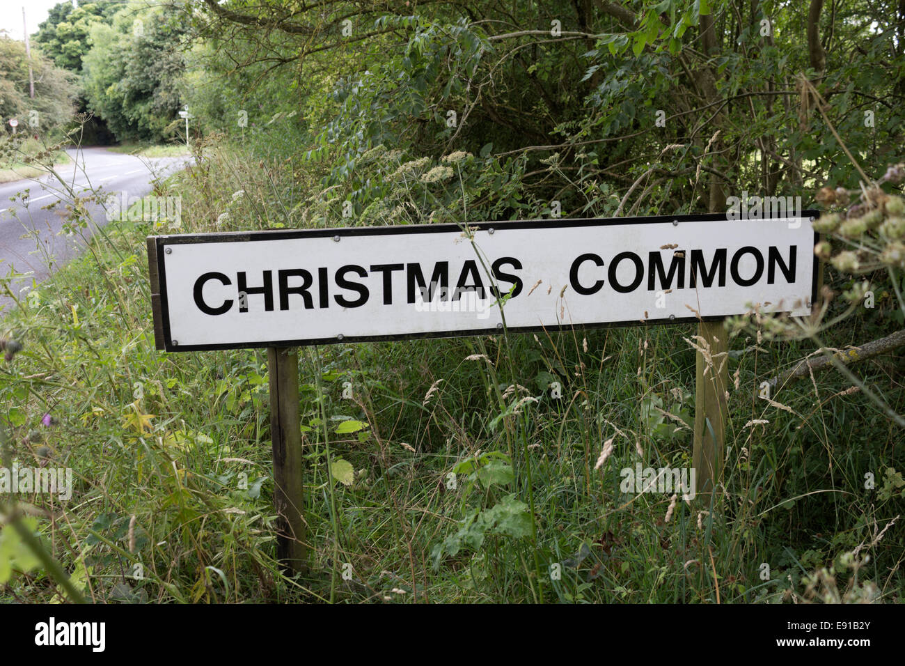 Christmas Common road sign Stock Photo - Alamy