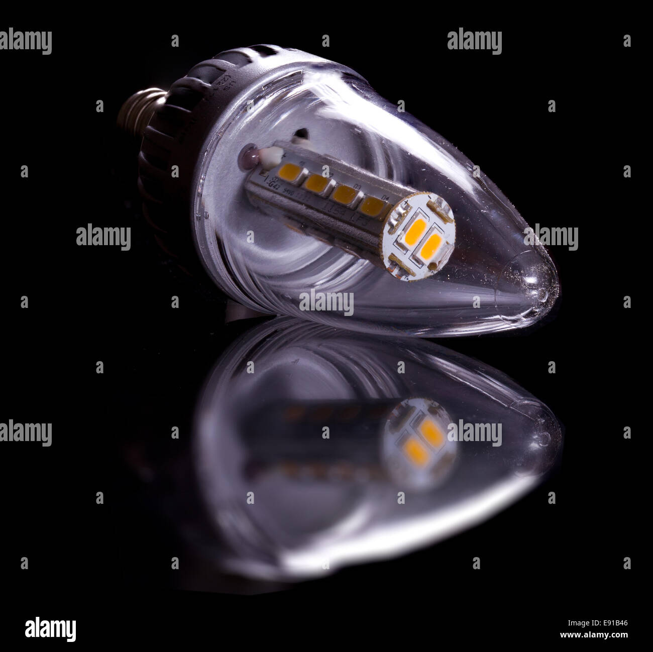 Modern LED candle bulb Stock Photo - Alamy