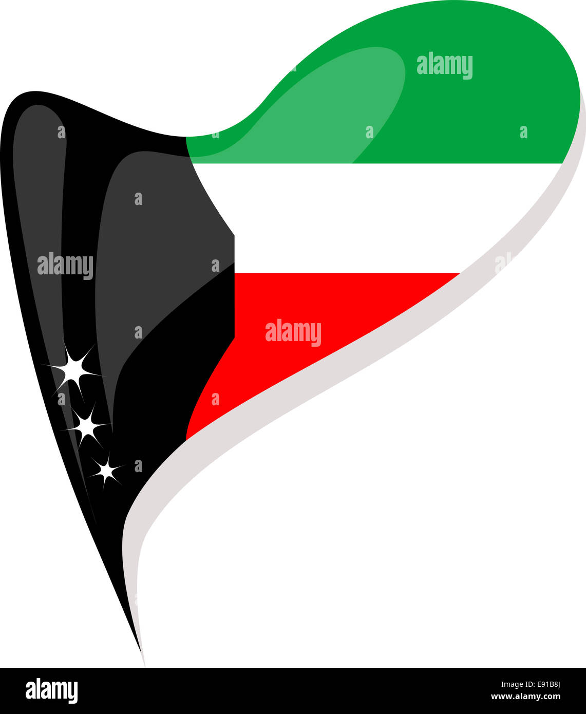 Love kuwait symbol heart flag hi-res stock photography and images - Alamy
