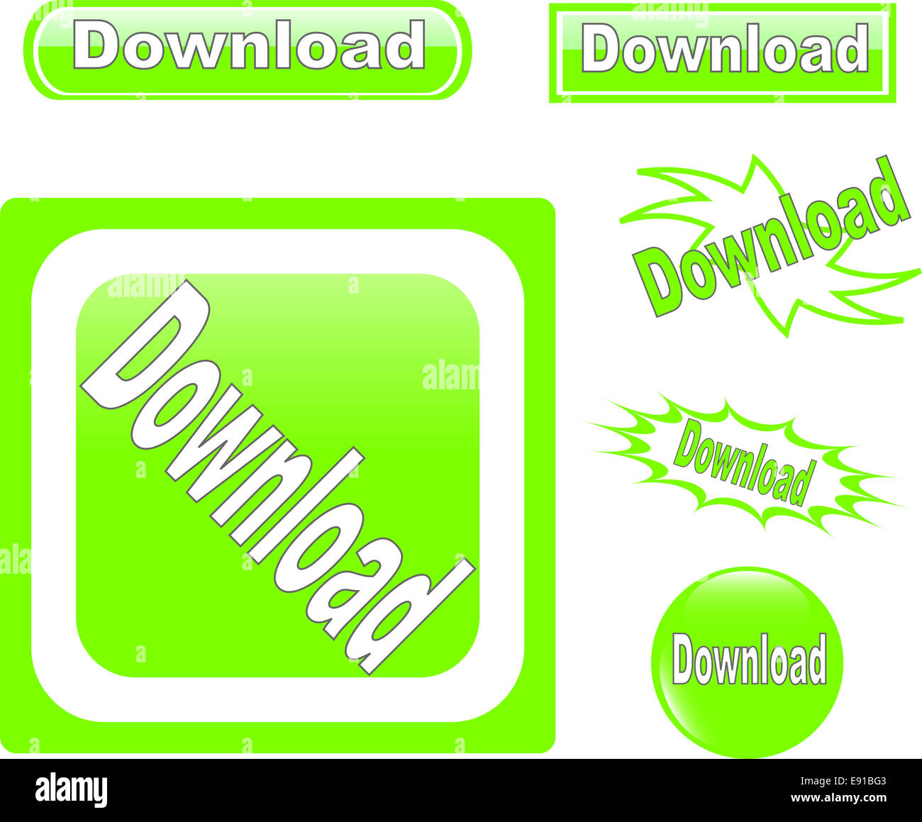 DOWNLOAD Web Button Stock Photo - Alamy