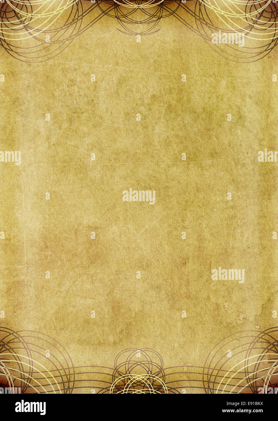 old parchment design Stock Photo - Alamy