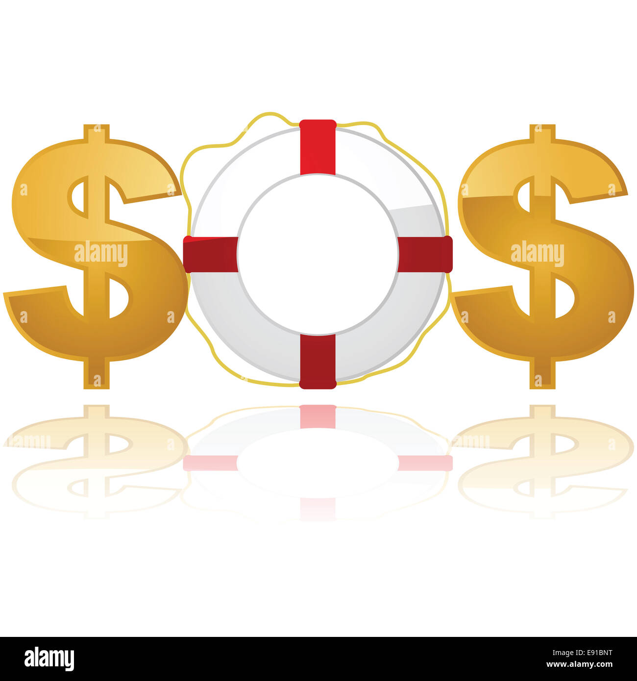 Bank rescue vector hi-res stock photography and images - Alamy