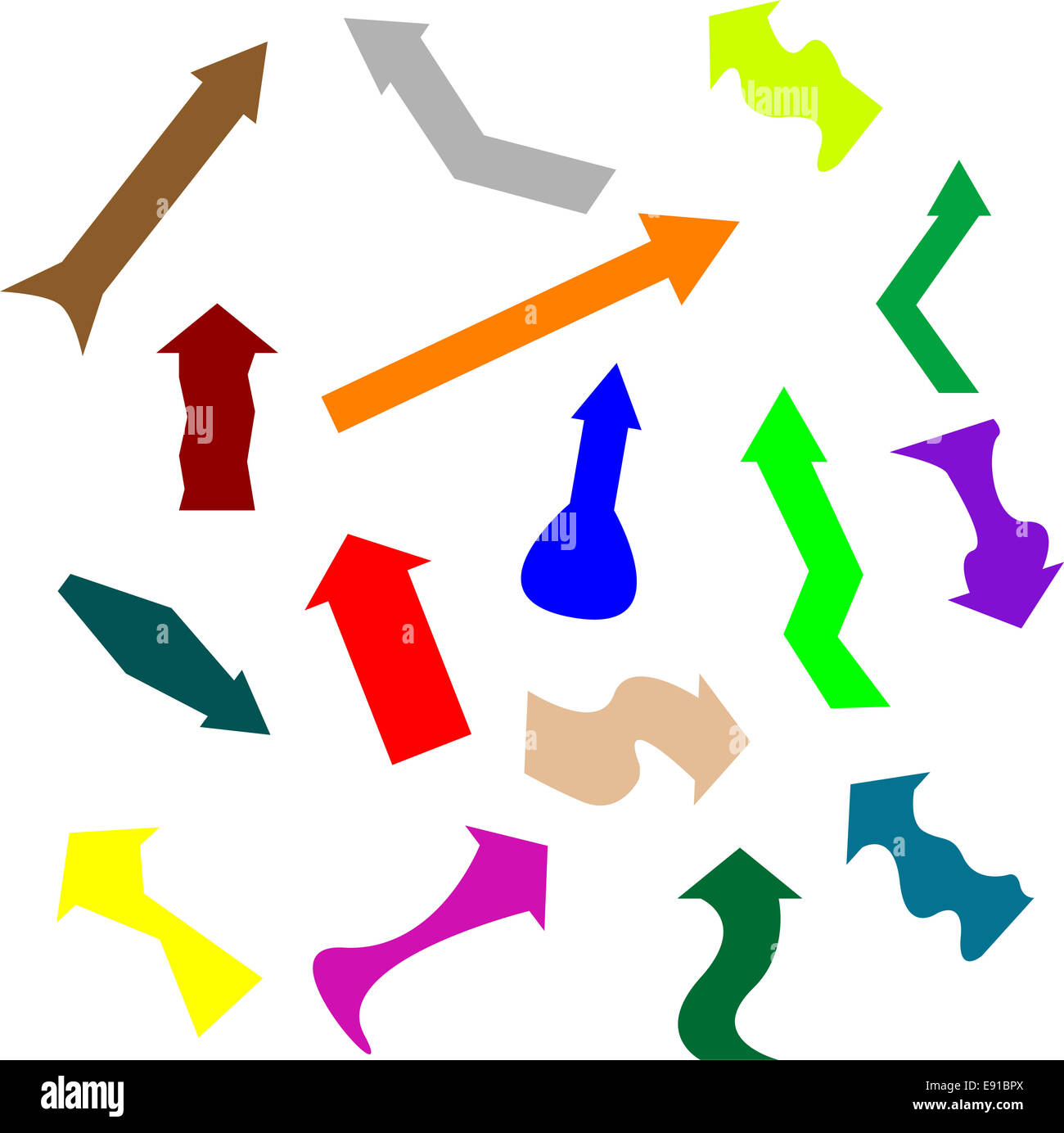 Intersection arrows icon hi-res stock photography and images - Alamy