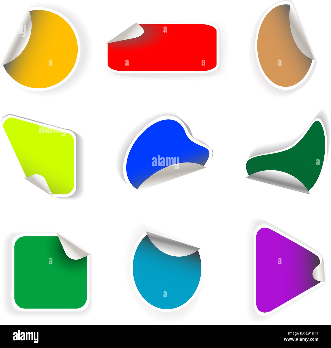 Collection of stickers hi-res stock photography and images - Alamy