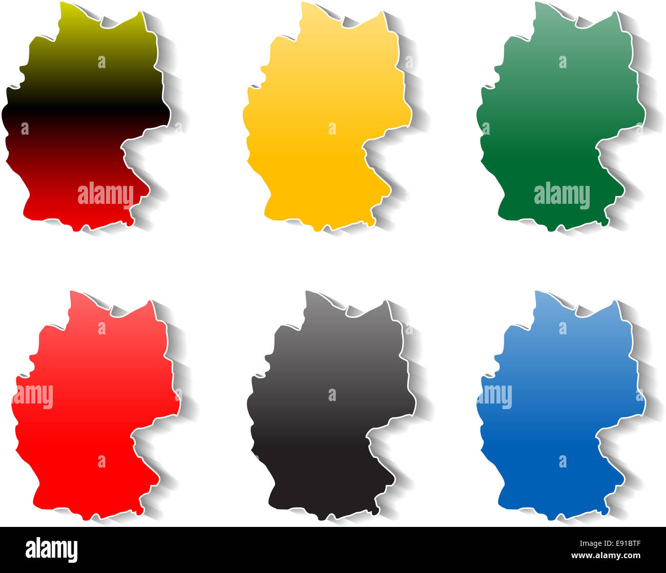 germany stickers set Stock Photo - Alamy