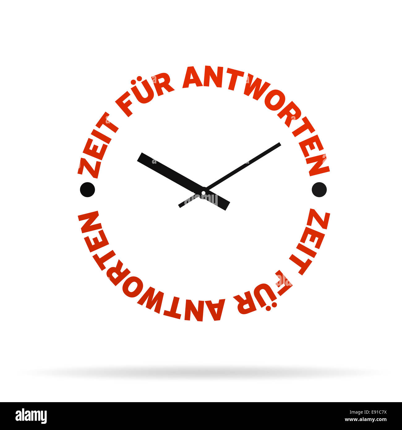 Time questions Cut Out Stock Images & Pictures - Alamy