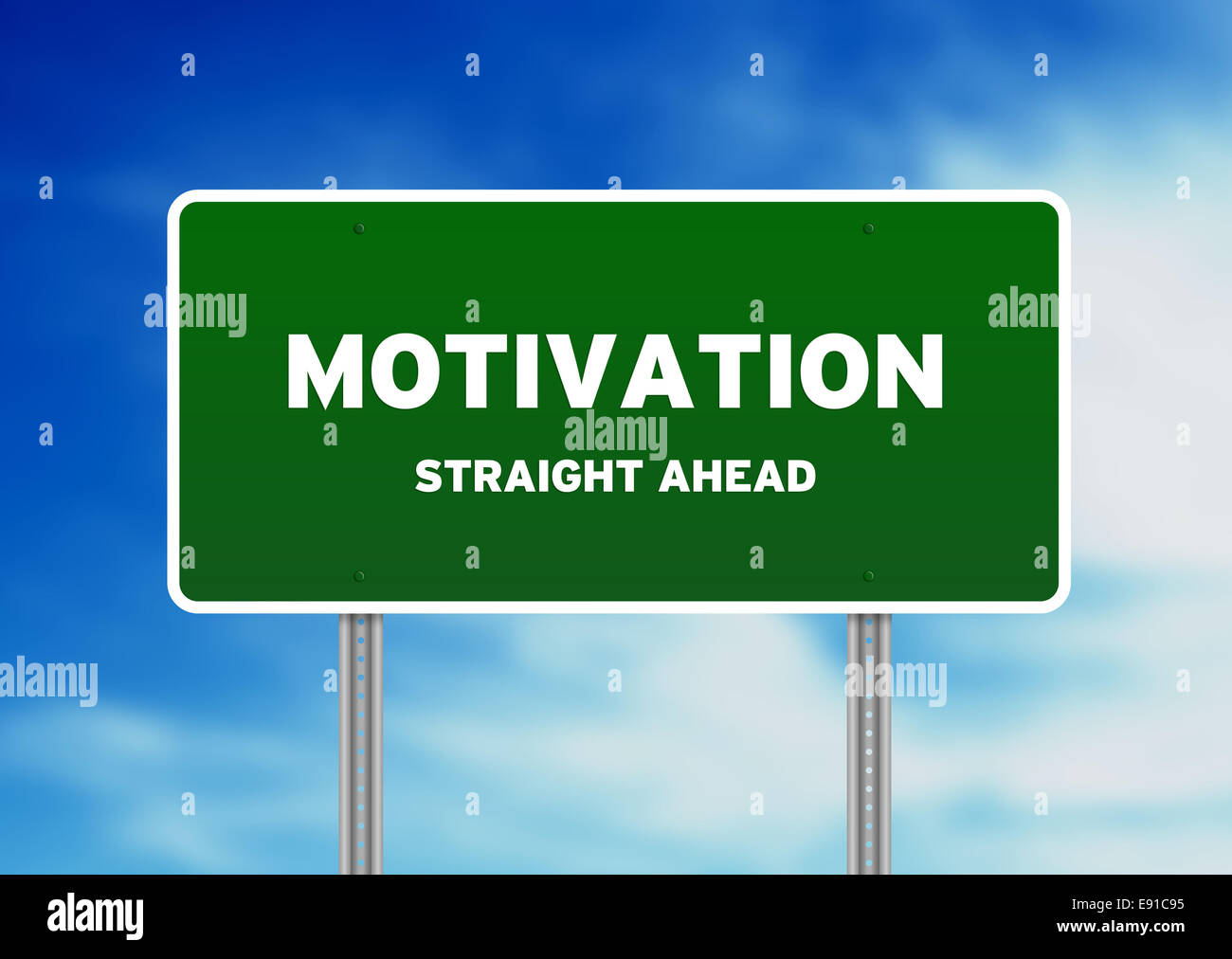 Motivation Street Sign Stock Photo - Alamy