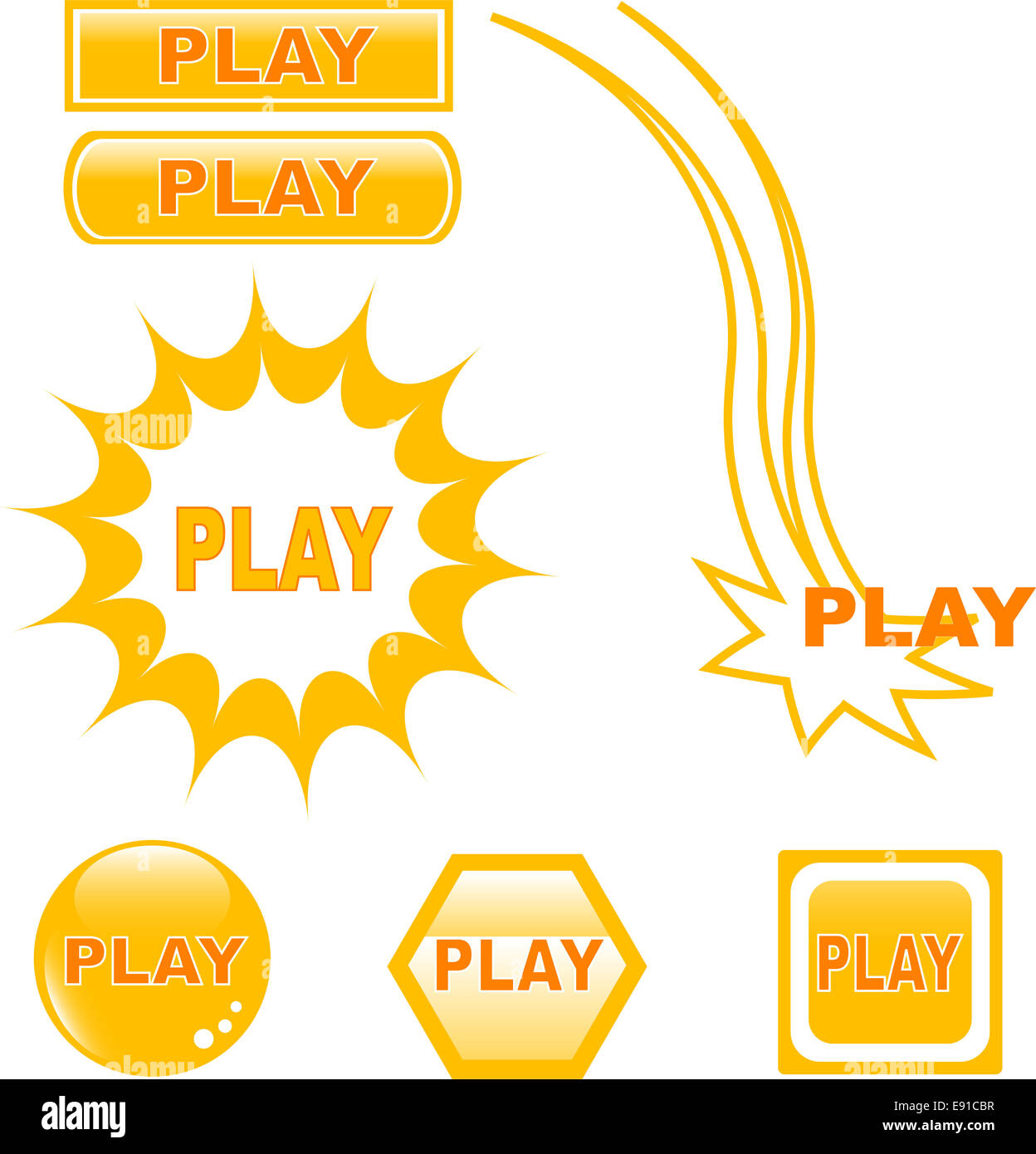 Button icon con Cut Out Stock Images & Pictures - Alamy