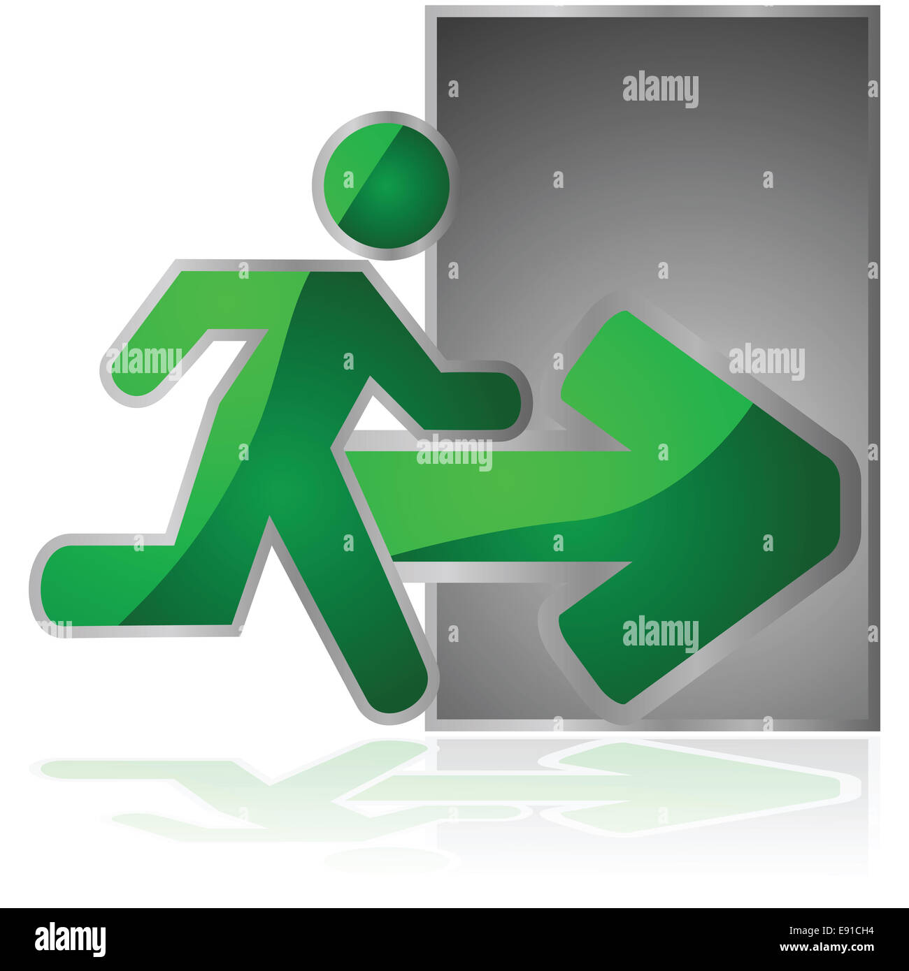 Man exit sign hi-res stock photography and images - Alamy