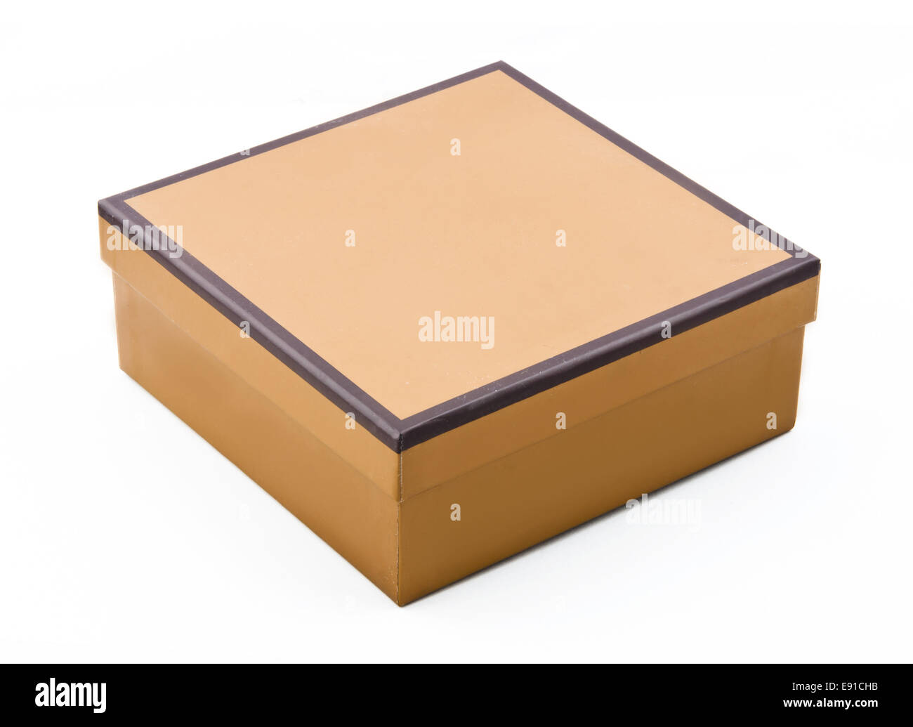 Brown chic box Stock Photo - Alamy