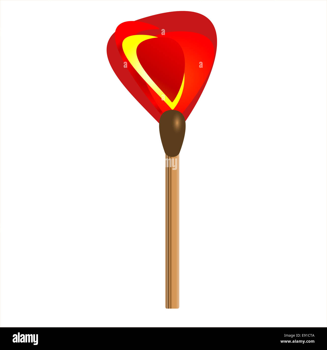 Etching illustration fire Cut Out Stock Images & Pictures - Alamy