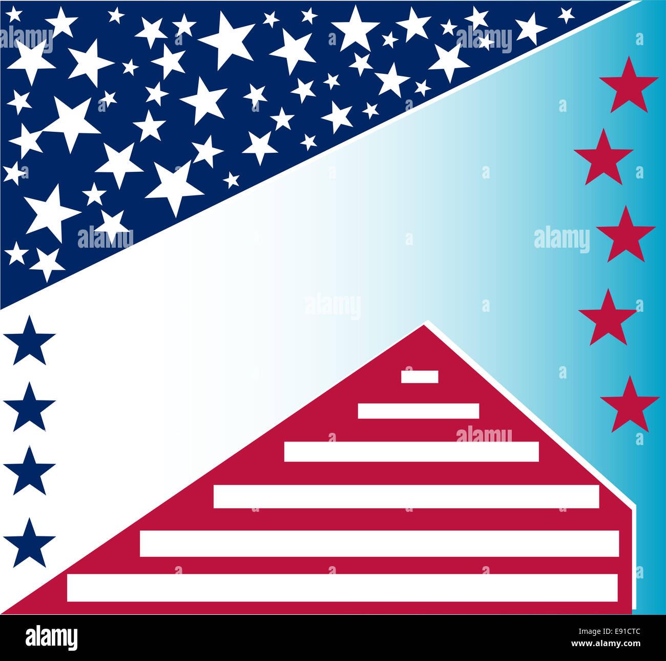 usa independence patriotic greetings frame Stock Photo - Alamy