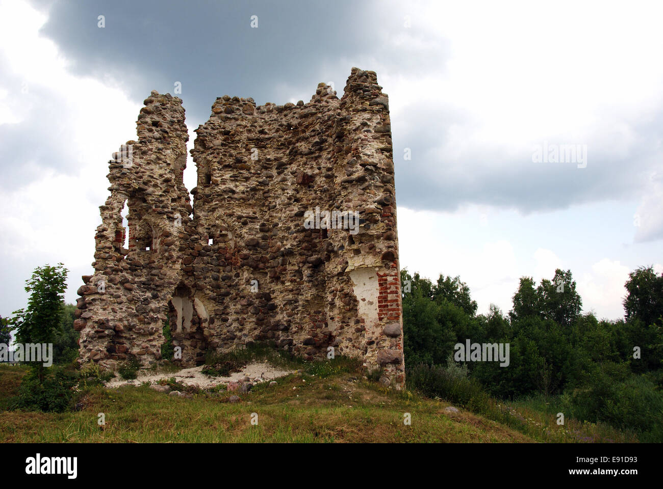Ruins of a castle Stock Photo - Alamy