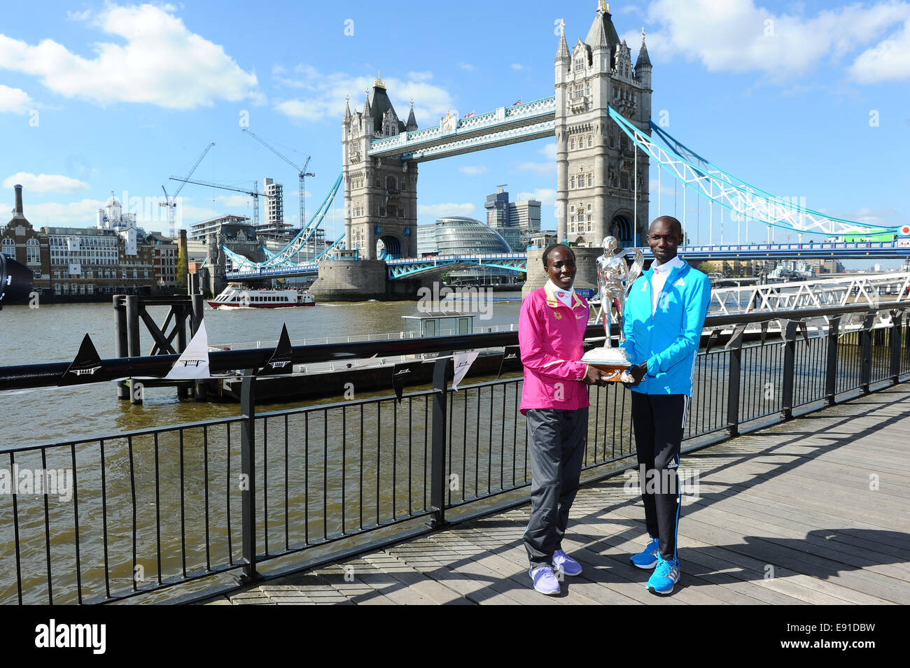 Virgin Money London Marathon 2014 Winners Photocall Featuring: Edna ...