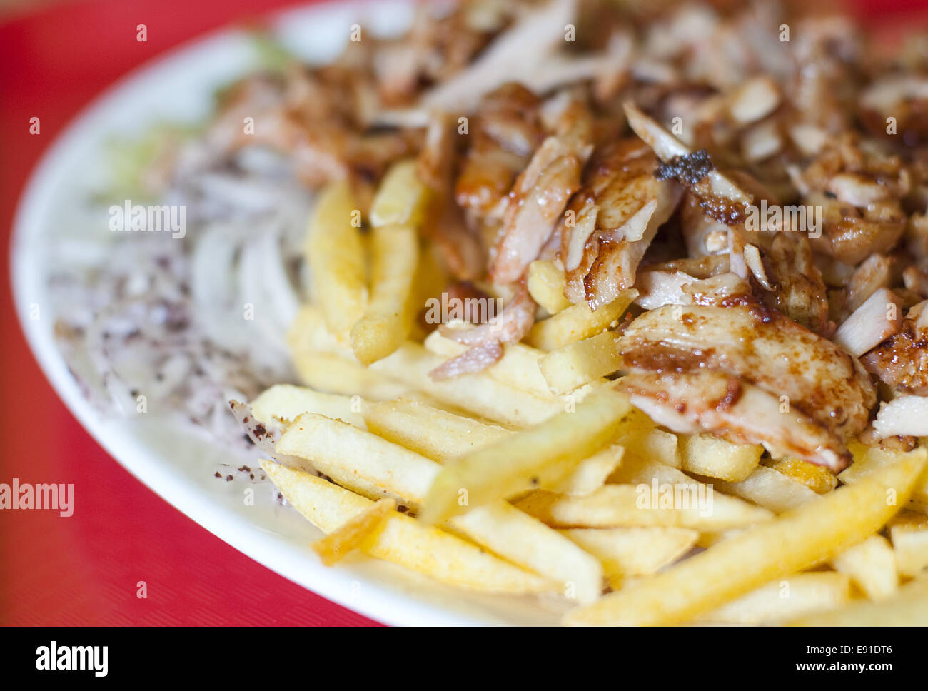 Turkish plate kebab Stock Photo - Alamy
