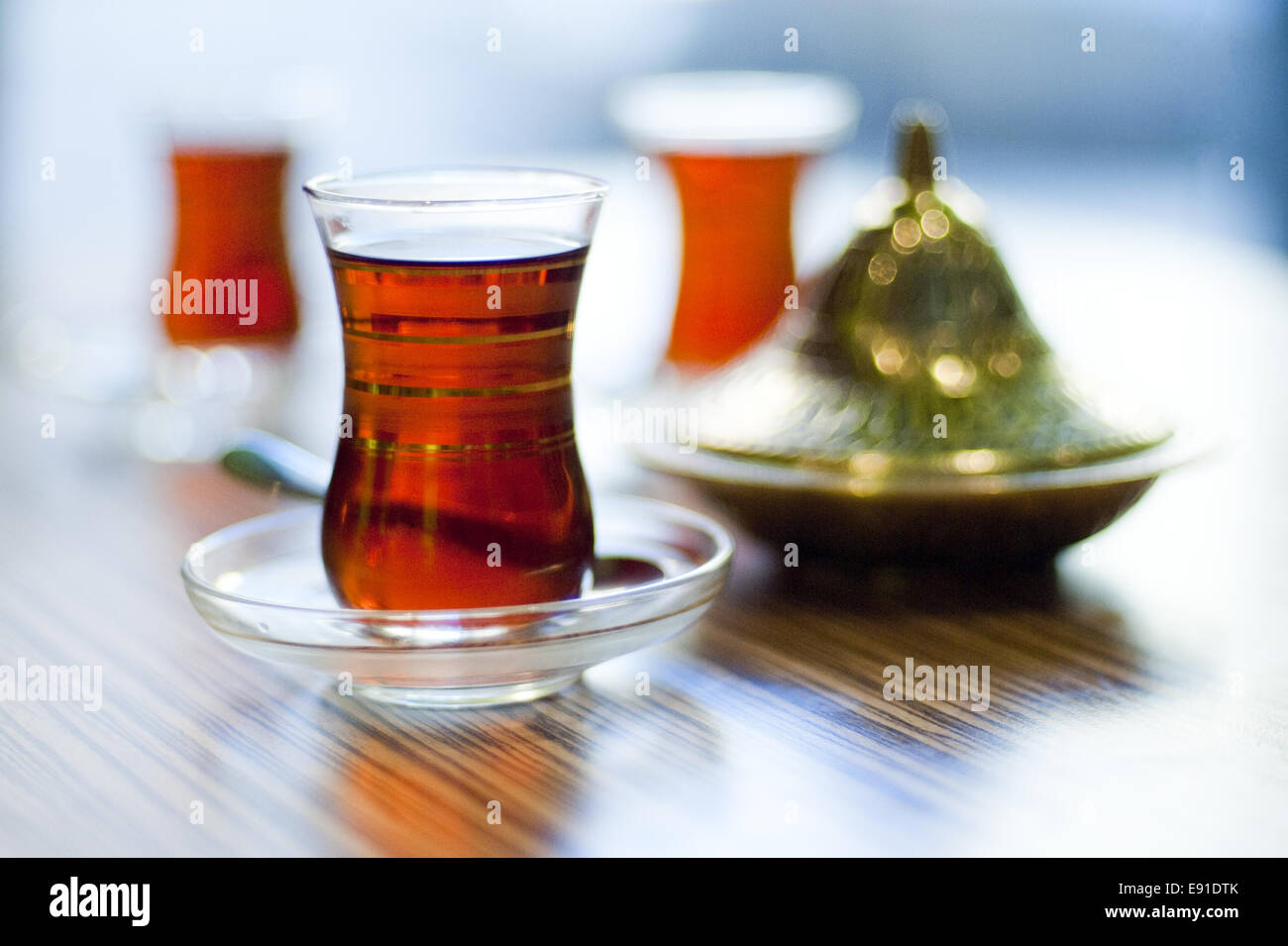 Traditional turkish tea Stock Photo - Alamy