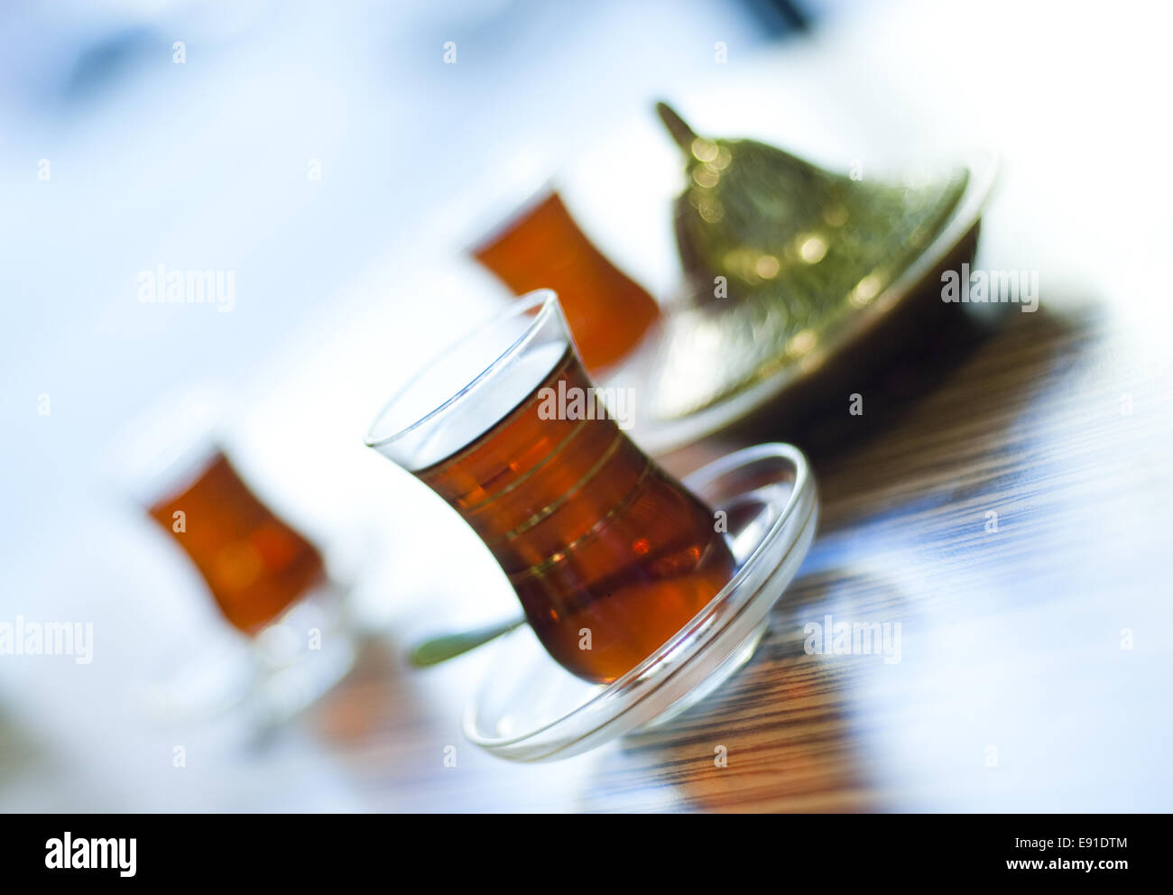 Traditional turkish tea Stock Photo - Alamy