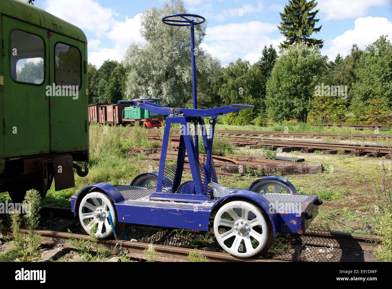 Train handcar hi-res stock photography and images - Alamy