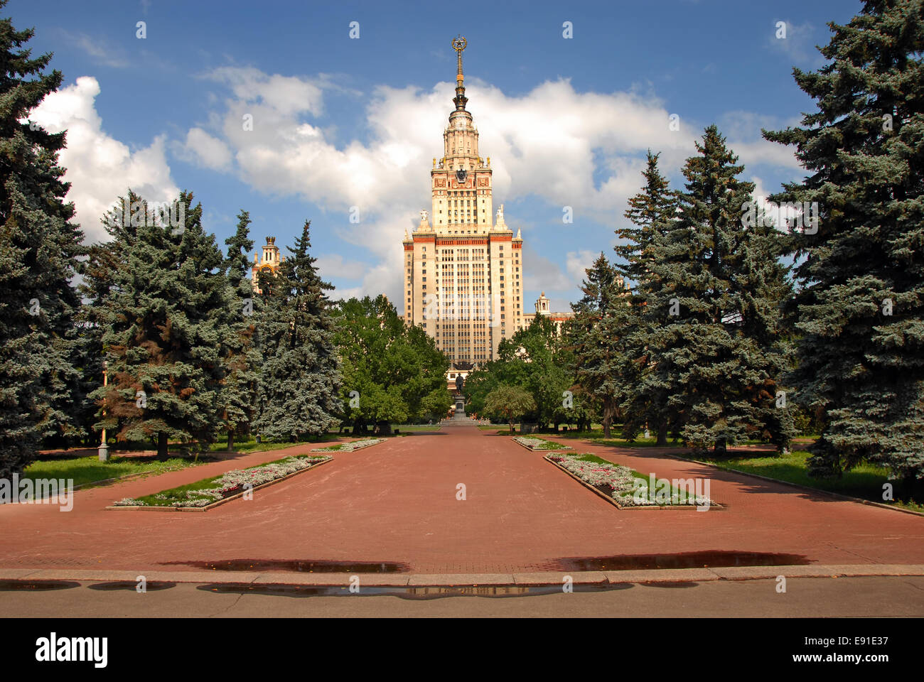 Moscow state university Stock Photo - Alamy
