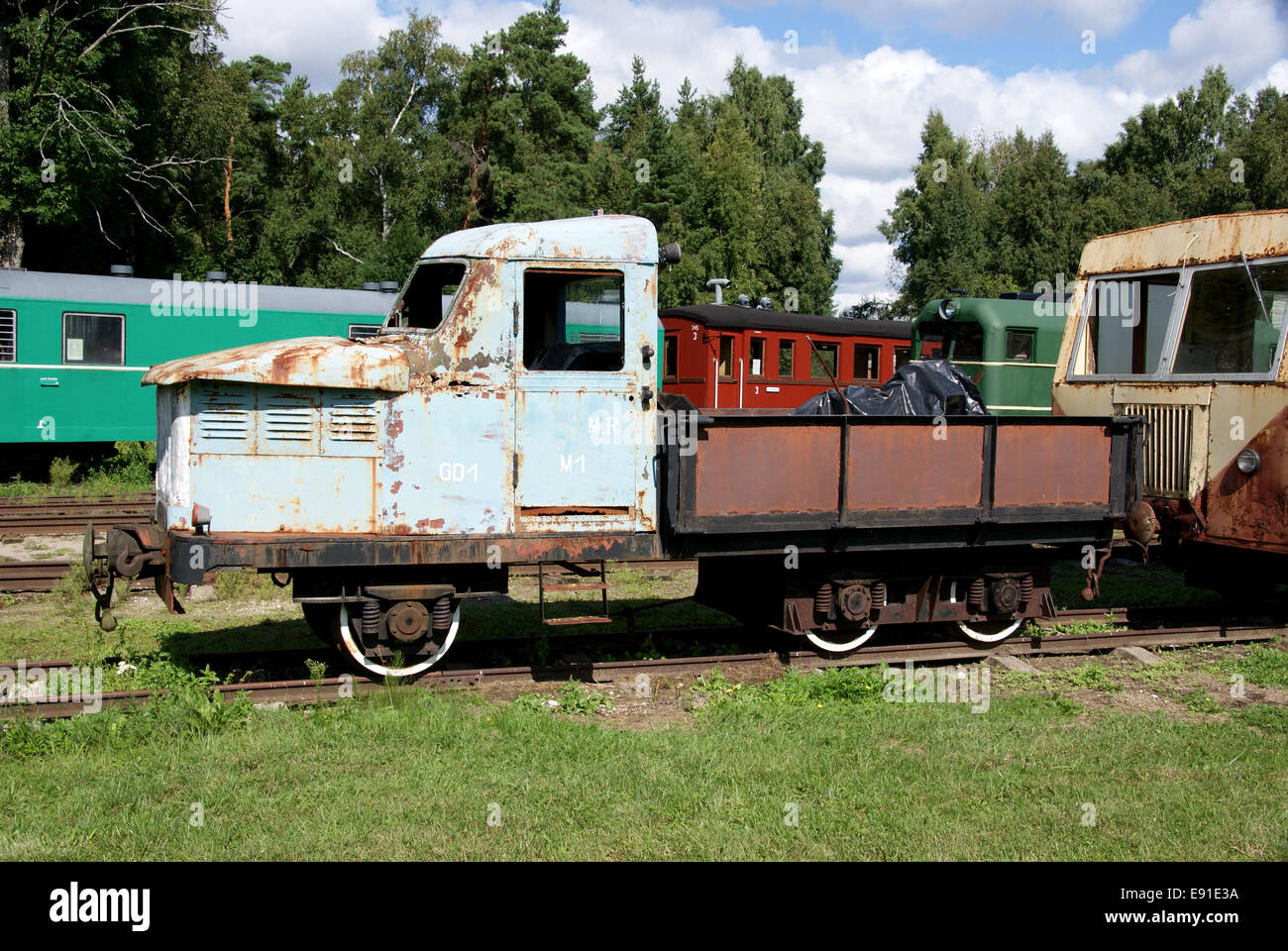 The railway car Stock Photo - Alamy