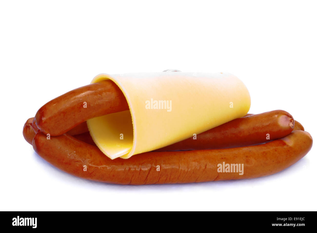 Cheese with sausage Stock Photo - Alamy