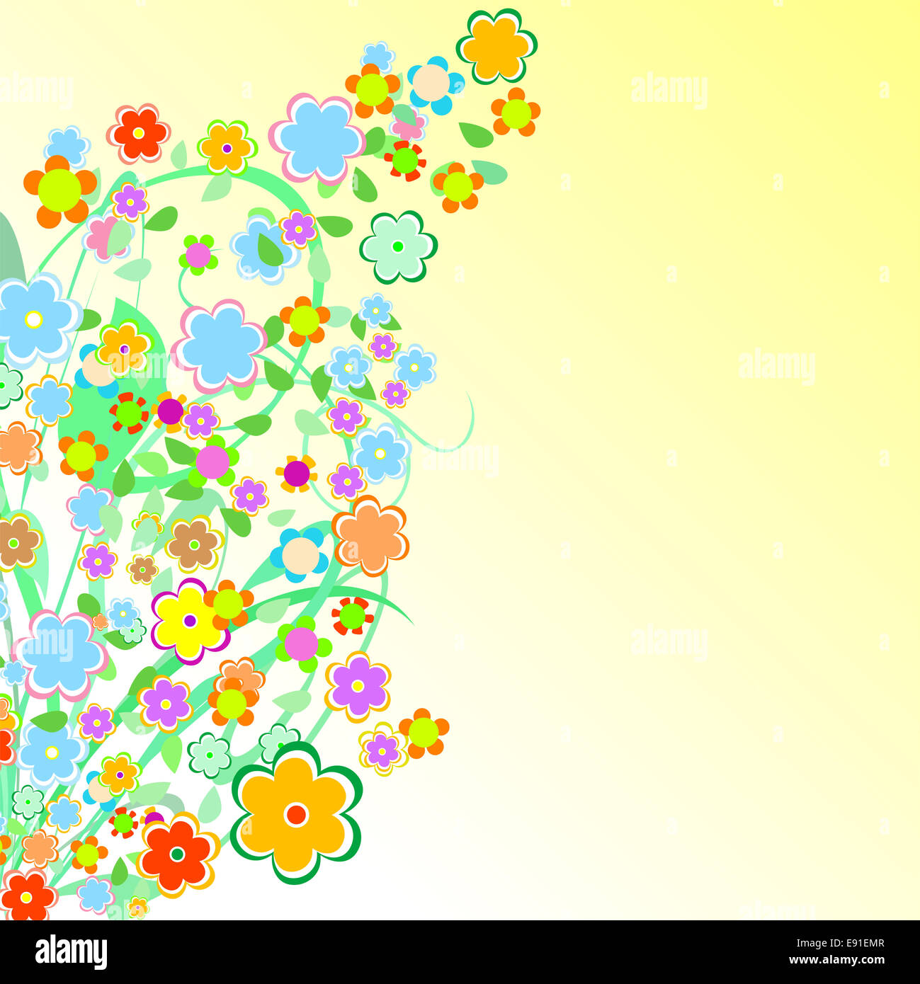 Flower floral design Cut Out Stock Images & Pictures - Alamy