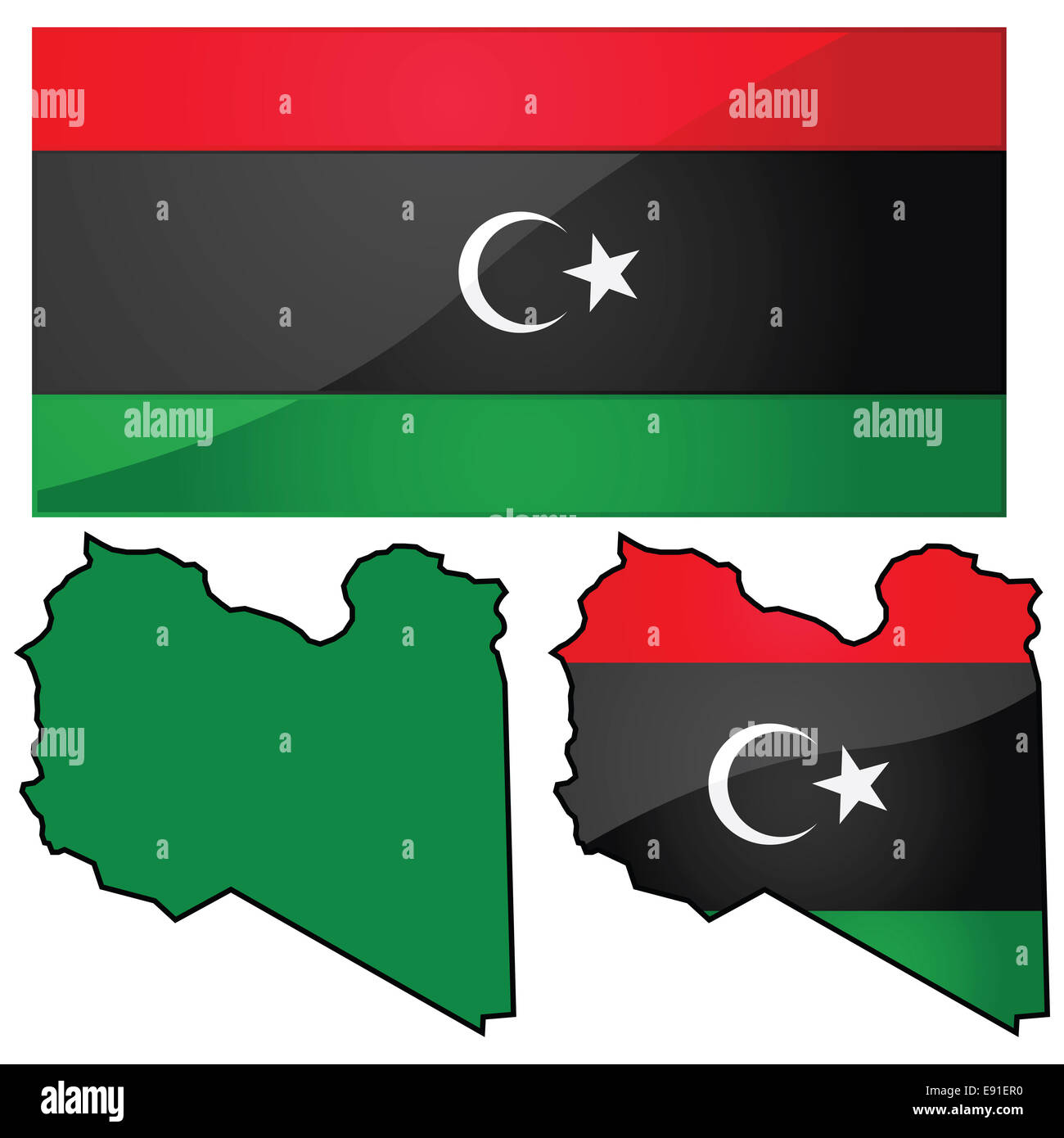 Libya map hi-res stock photography and images - Alamy
