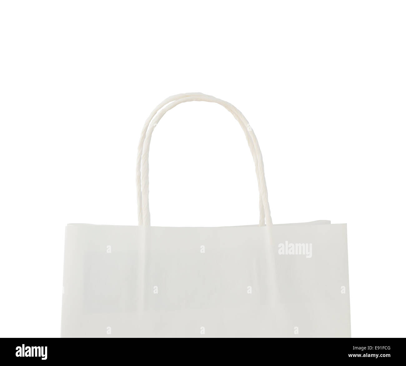 White paper bag Stock Photo - Alamy