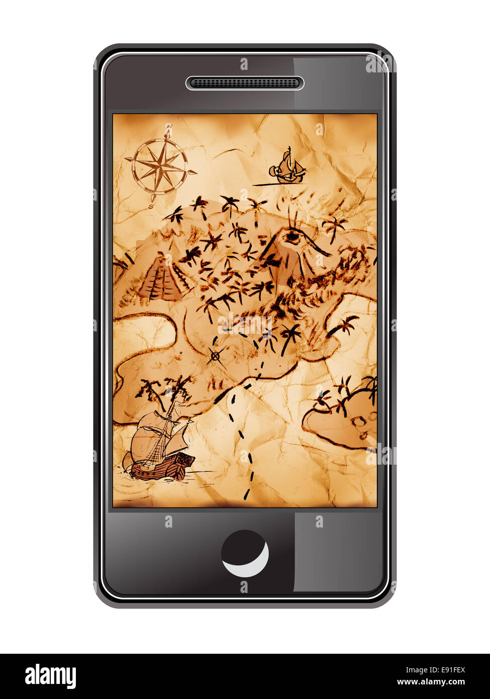 Handy alt karte hi-res stock photography and images - Alamy