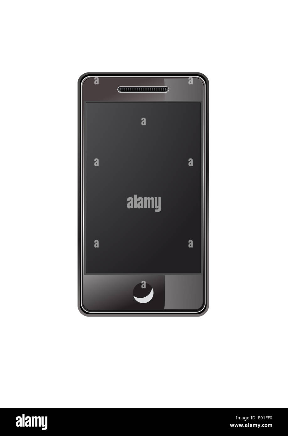 Smartphone in black Stock Photo - Alamy