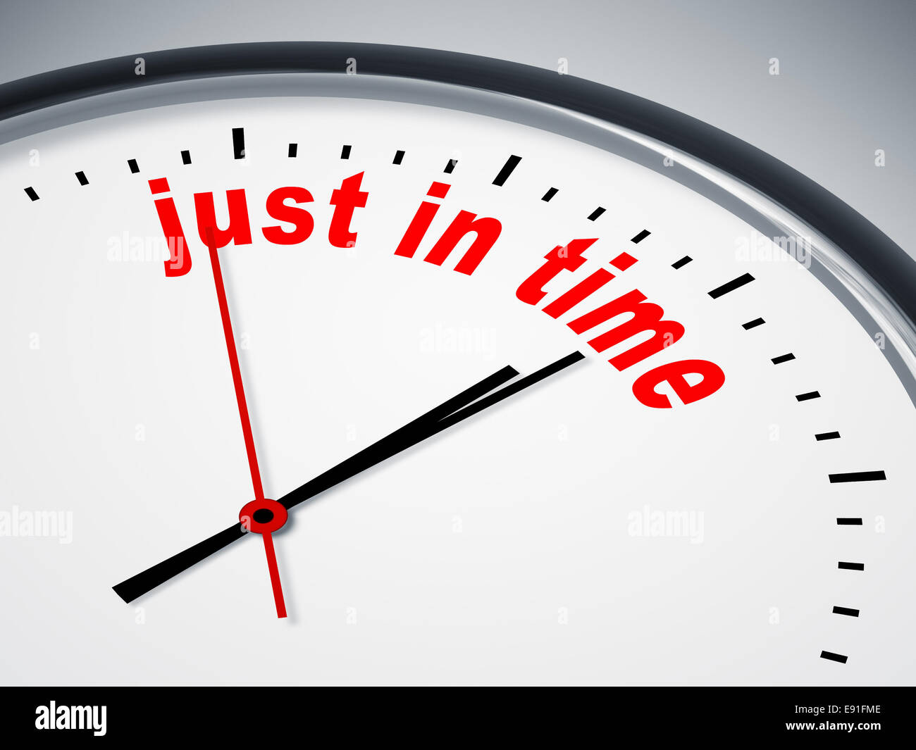 just in time Stock Photo - Alamy