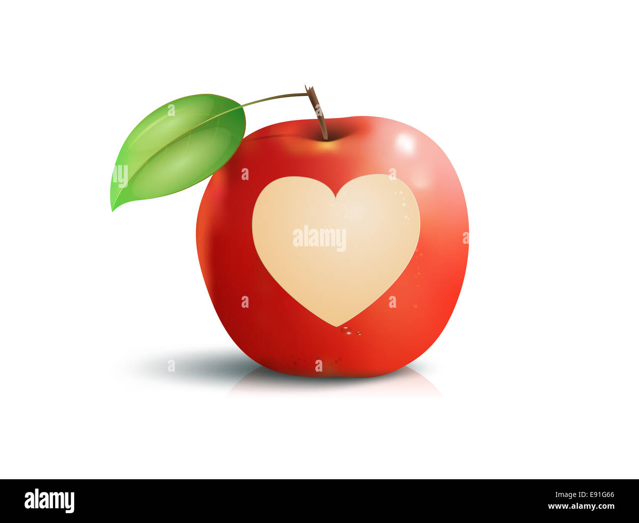 Eating apple silhouette hi-res stock photography and images - Alamy