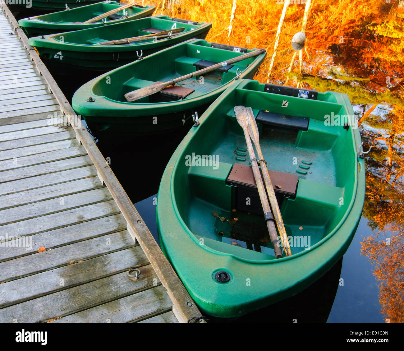 Chained boats hi-res stock photography and images - Alamy