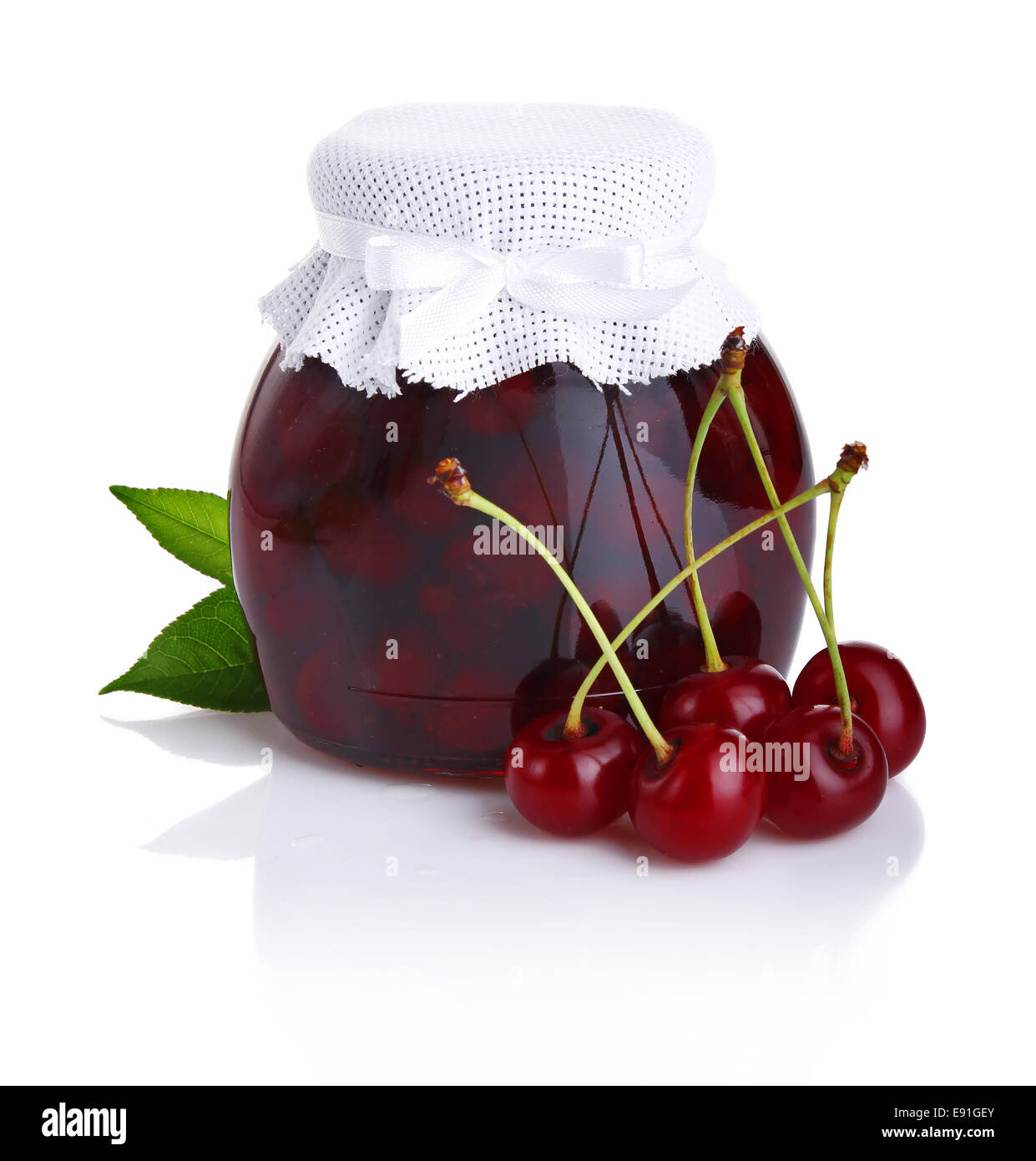 Red cherry ingredient jam hi-res stock photography and images - Alamy