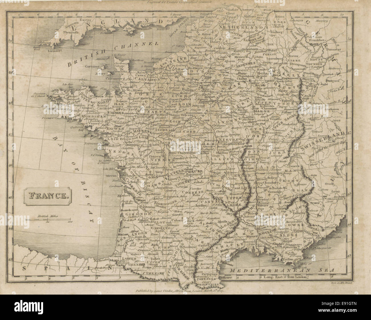 Historic france map illustration hi-res stock photography and images ...