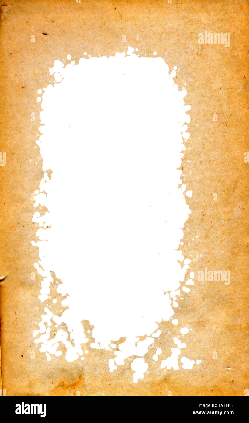 decorative frame from old paper Stock Photo - Alamy