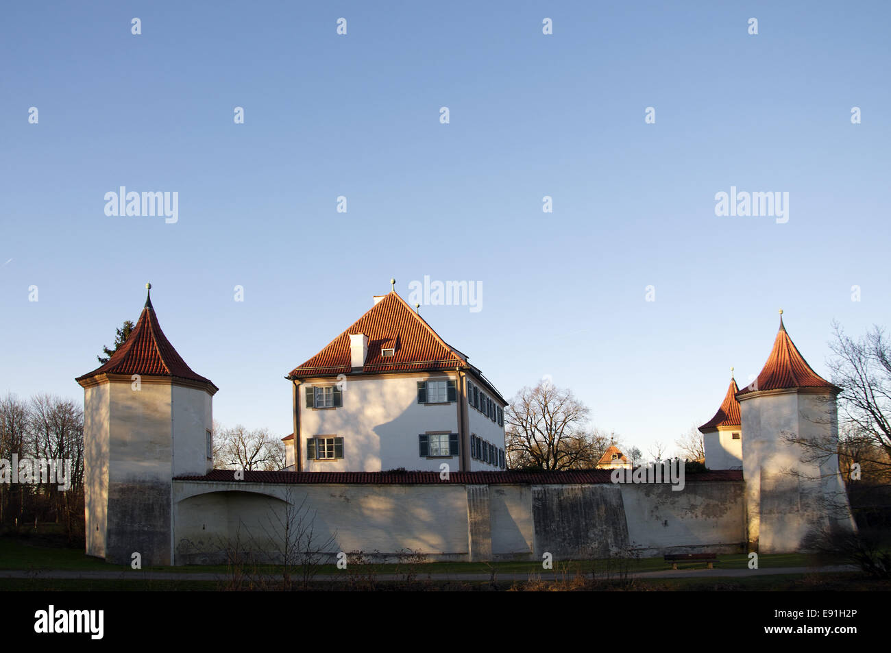 Ancient castle in small medieval hi-res stock photography and images ...