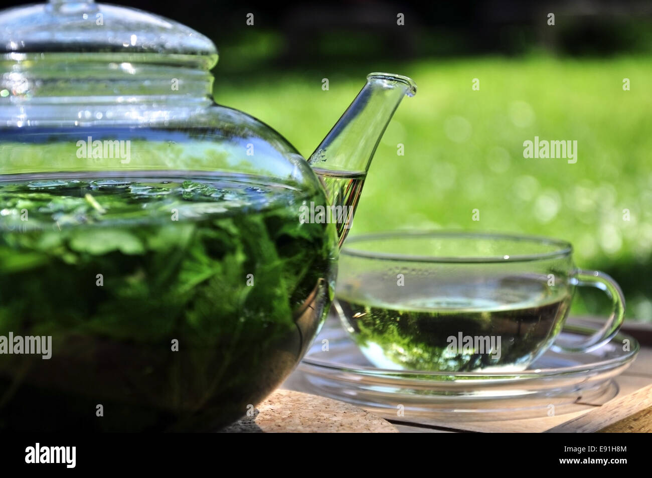 Tea in the Garden Stock Photo - Alamy