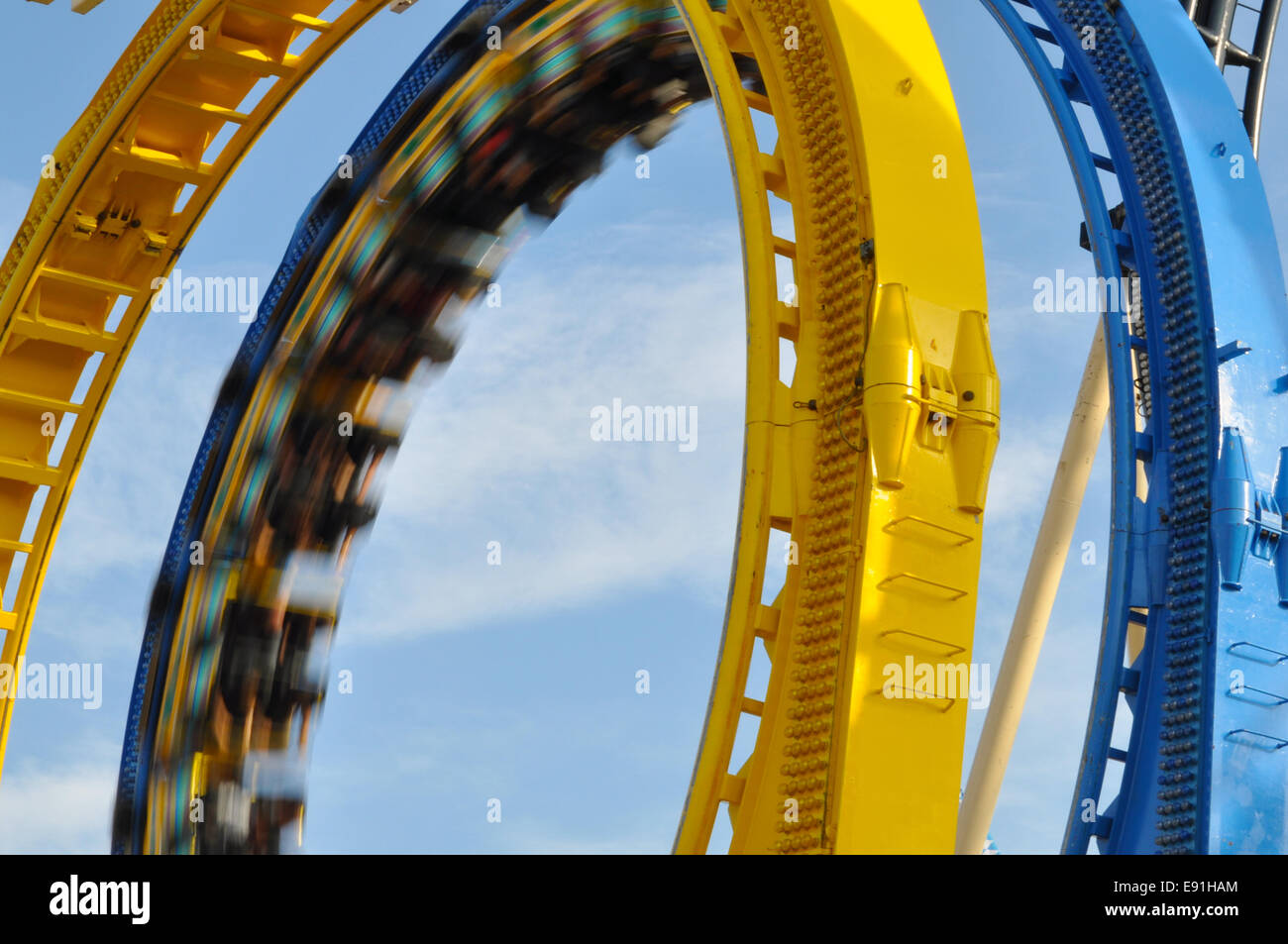 Fair roller coaster looping loop hi-res stock photography and images ...