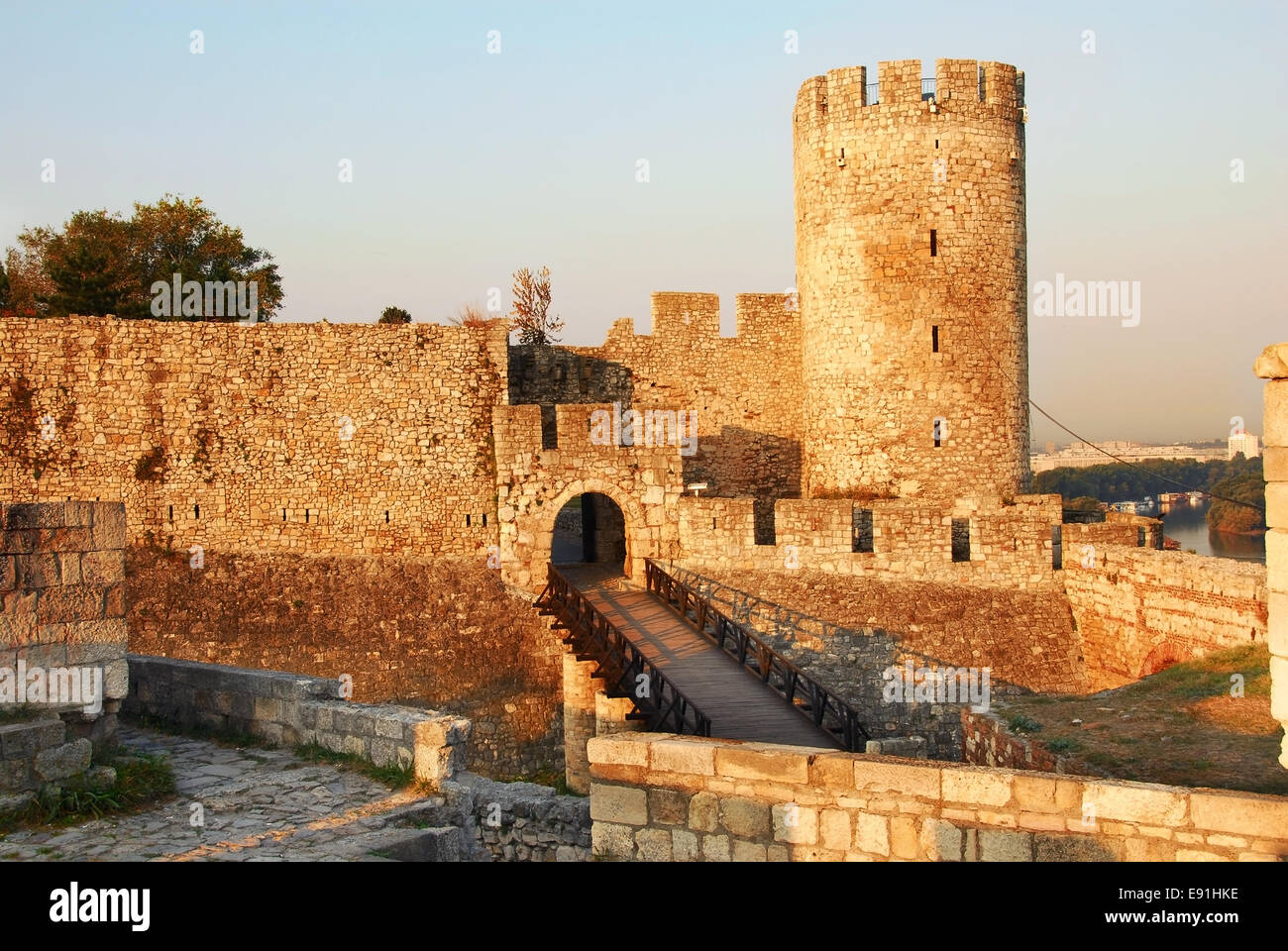 Belgrade fortress gate Stock Photo - Alamy