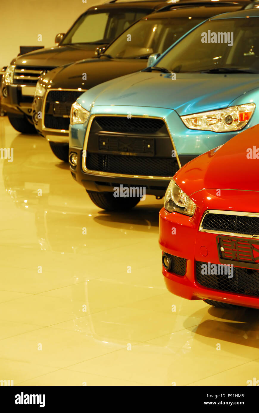 New cars raw Stock Photo - Alamy