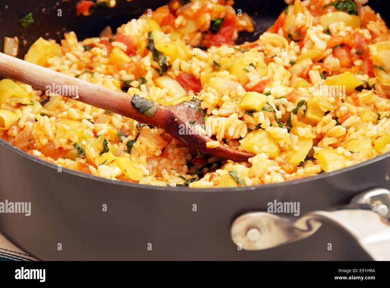 Risotto with vegetables Stock Photo - Alamy