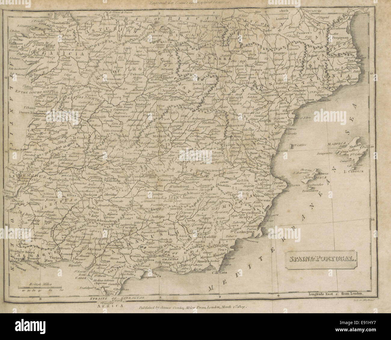 1811 map of europe hi-res stock photography and images - Alamy