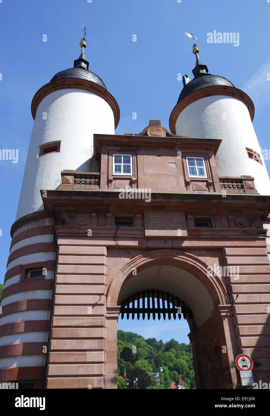 Old bridge gate Stock Photo - Alamy