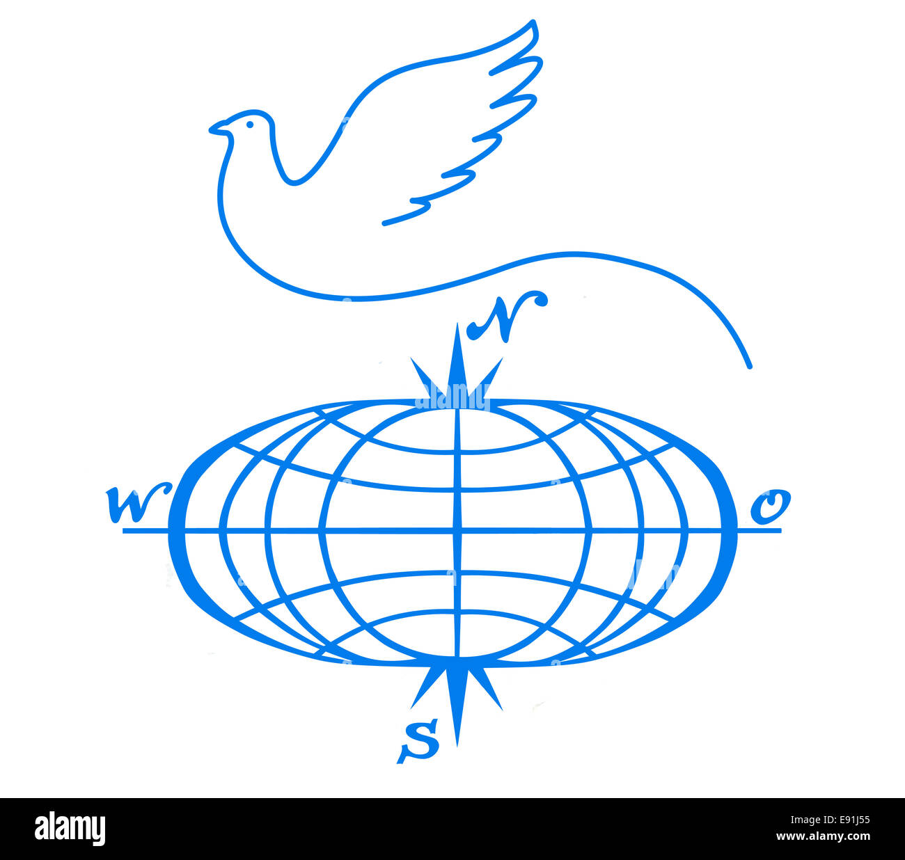 North symbol background Cut Out Stock Images & Pictures - Alamy