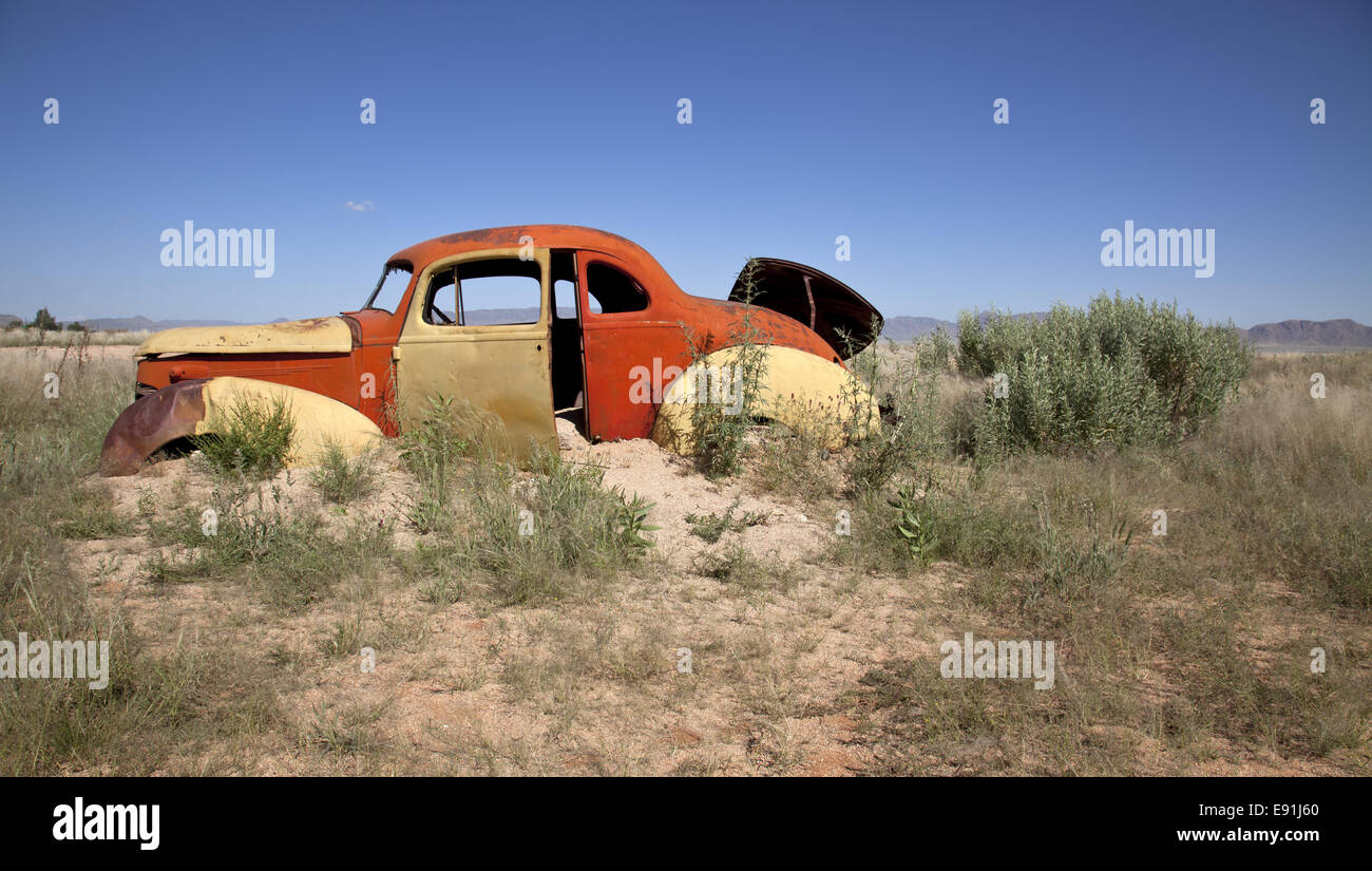 Oldtimer in the sand Stock Photo - Alamy