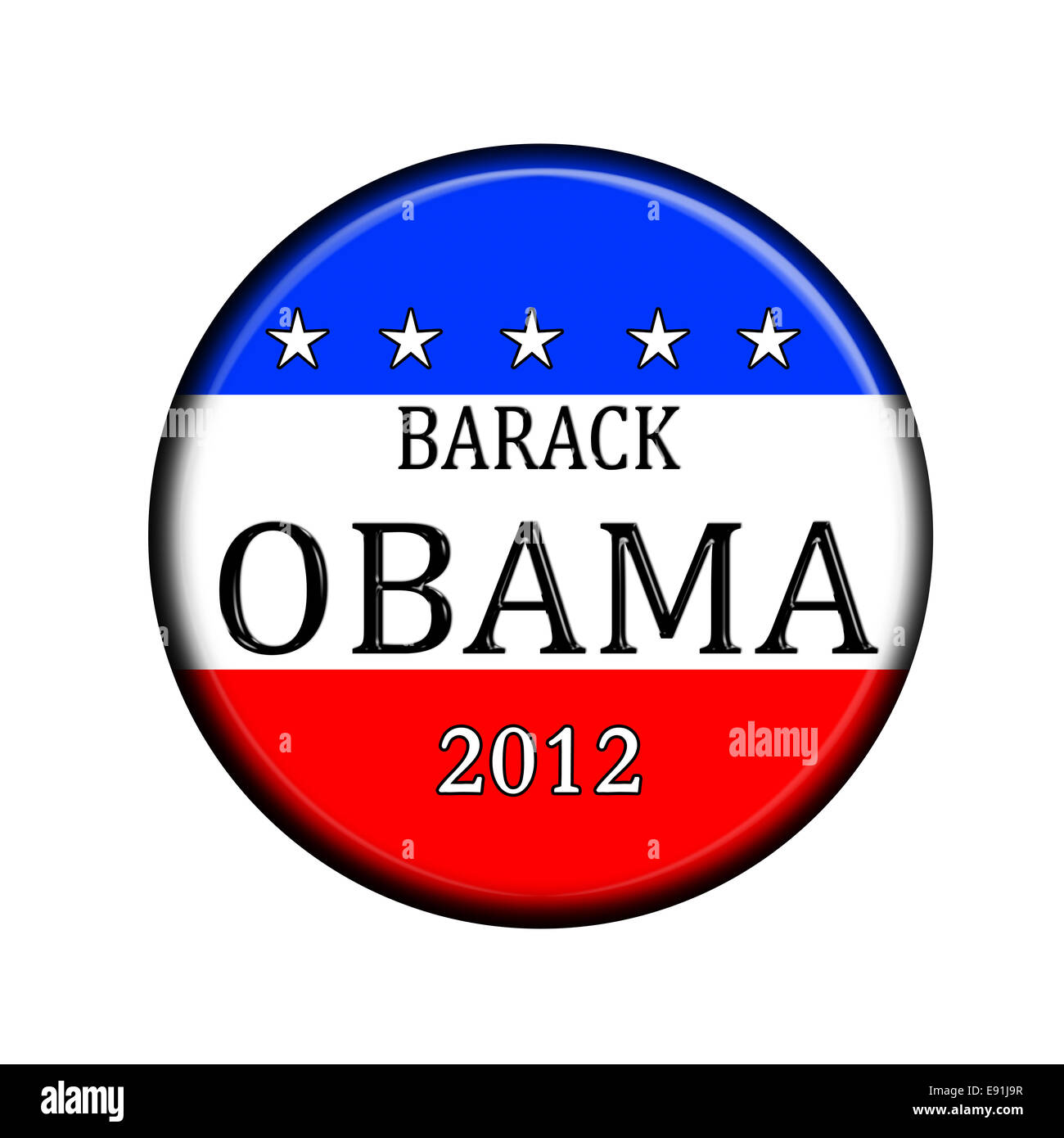 barack obama button badge Stock Photo - Alamy