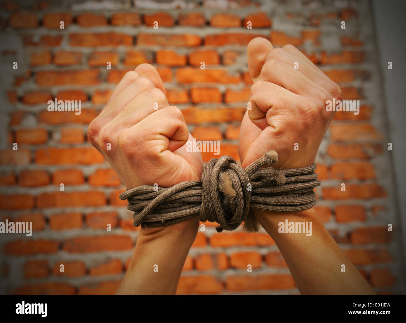 Female Hands Tied Up Rope High Resolution Stock Photography and Images ...