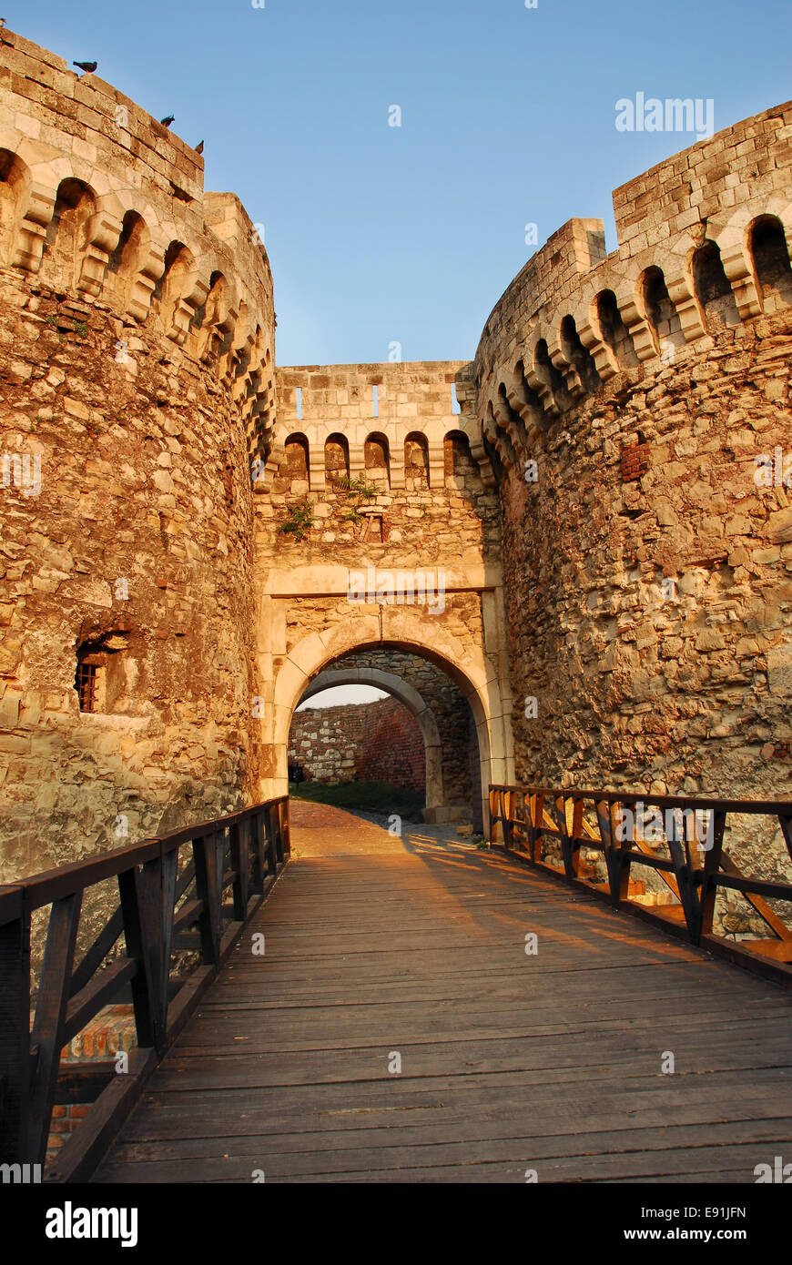 Belgrade fortress gate Stock Photo - Alamy