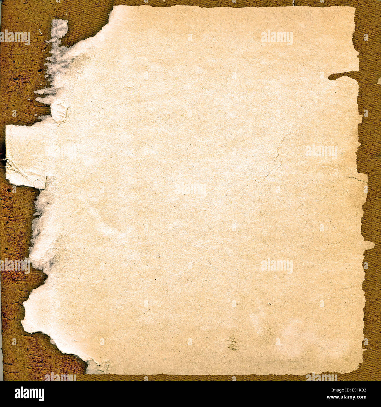 decorative frame from old paper Stock Photo - Alamy